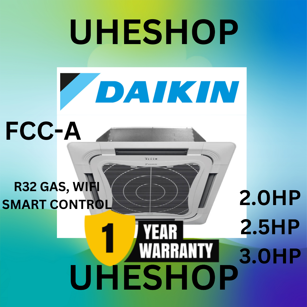DAIKIN R32 CEILING CASSETTE NON INVERTER FCC-A FCC50AV1MF FCC60AV1MF FCC85AV1MF 2HP 2.5HP 3HP ...