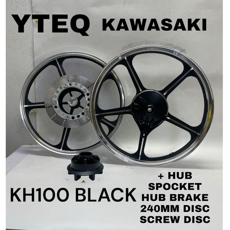 KH100 YTEQ A CLASS ORIGINAL SPORT RIM FULL BLACK SET A CLASS | Shopee ...