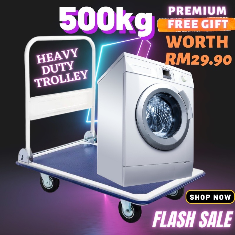 150kg 300kg 350kg Home Trolley Heavy Duty Troli Barang Foldable Troley ...