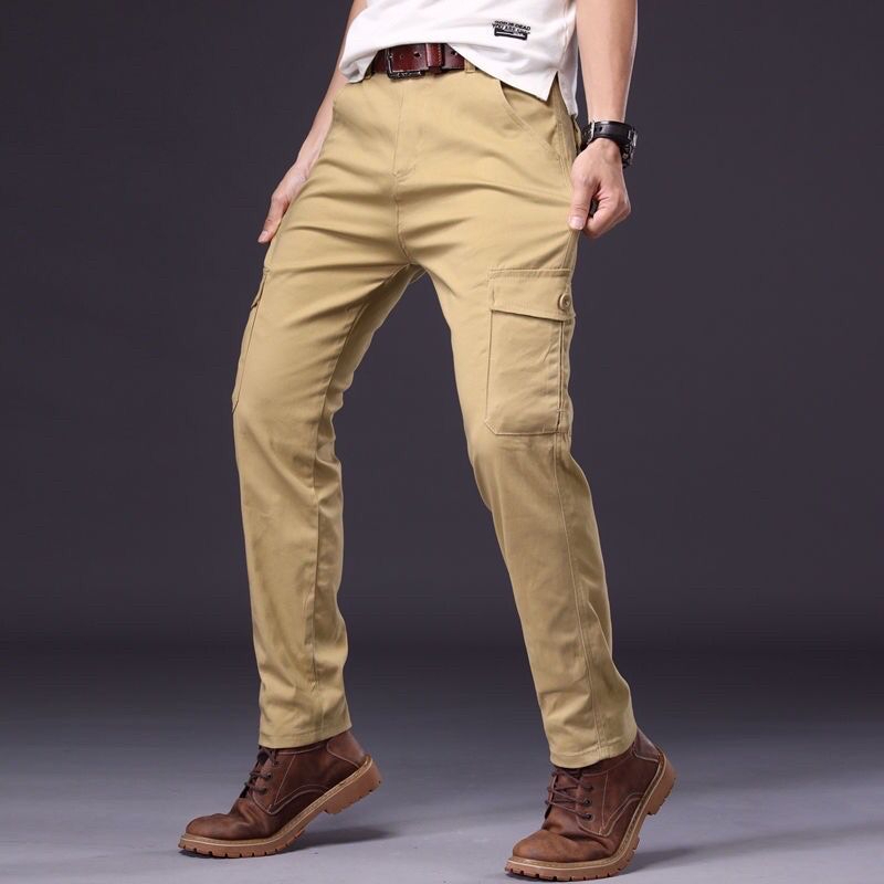 Seluar cargo Slim-Fit premium quality multipocket boleh pakai tali ...