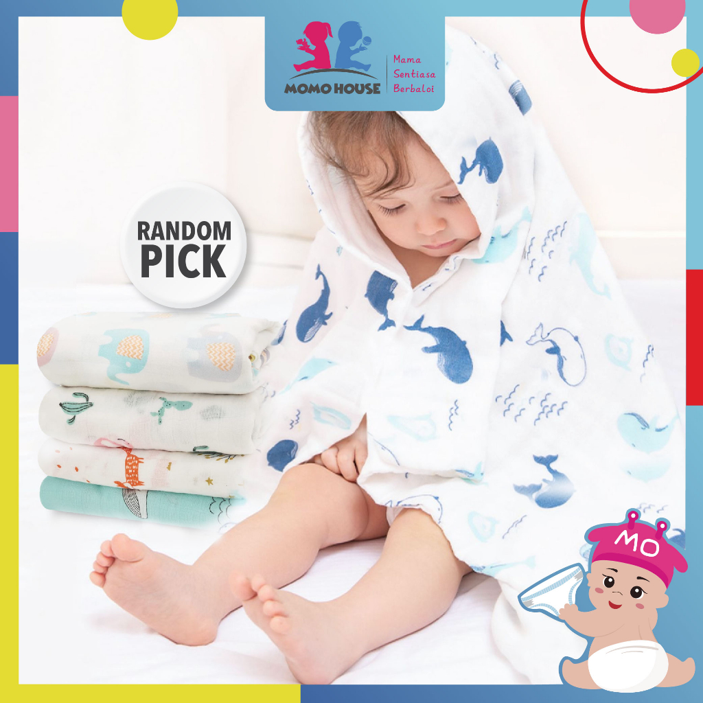 Swaddle Baby Blanket Kain Bedung Baby Muslin Swaddle Wrap Baby Kain ...