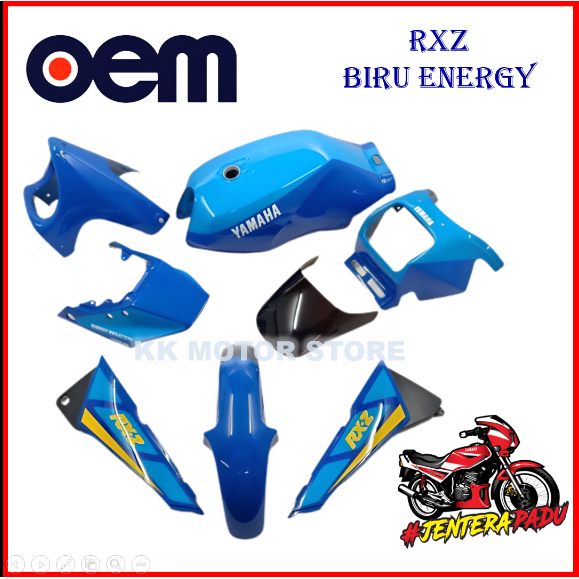 (100% OEM !!!) COVERSET RXZ BOSS OEM BIRU ENERGY (FULL TANAM) | Shopee ...