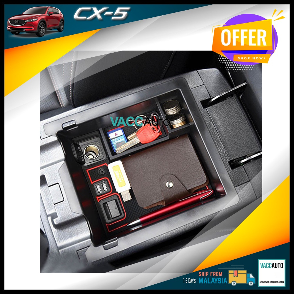 Mazda CX5 CX-5 (2nd Gen) Center Console Compartment Coin Box Armrest ...