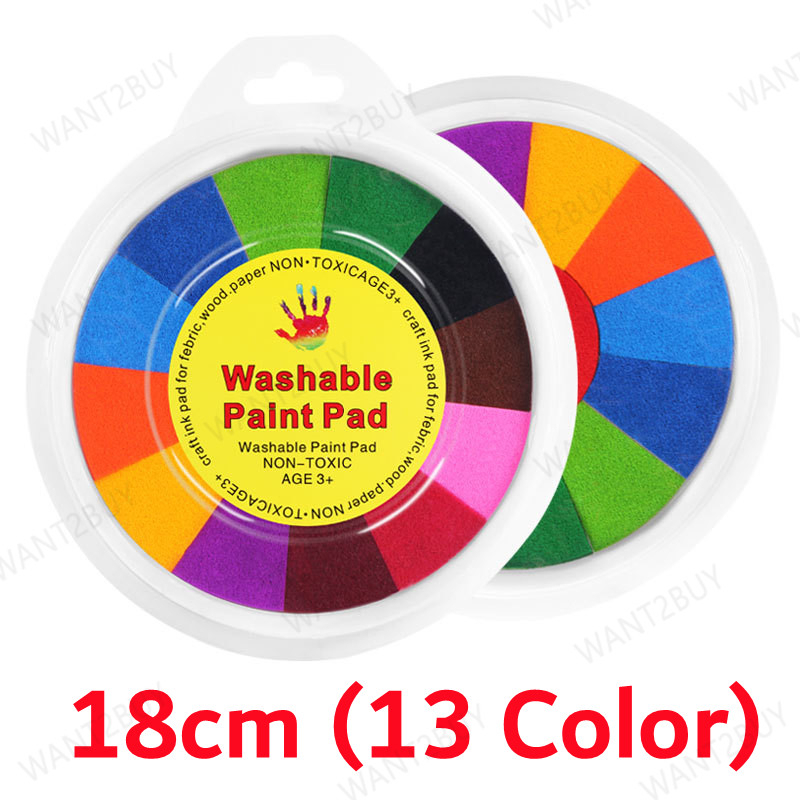 Washable DIY Craft Hand Print Stamp Drawing Toys Preschool Finger ...