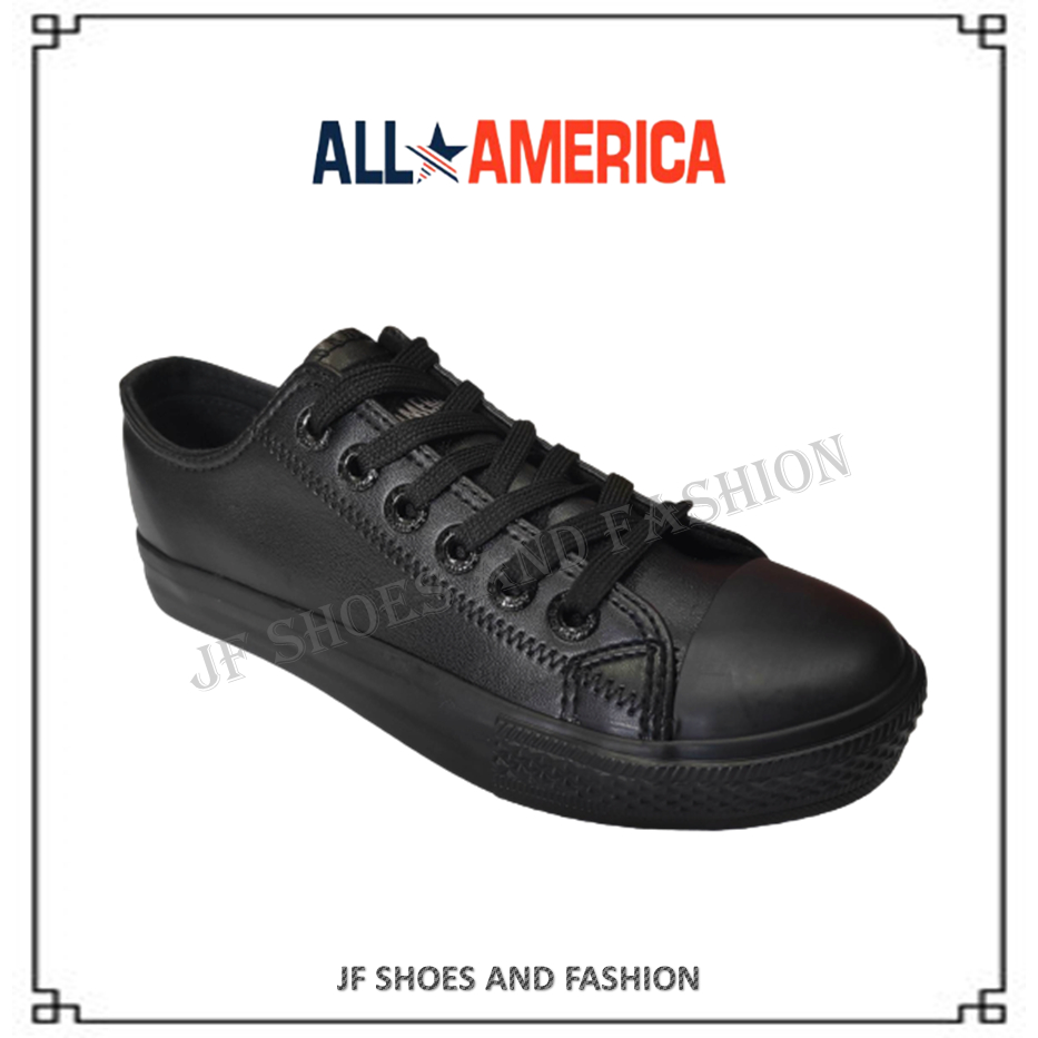 All America Full PVC WATERPROOF Unisex Black School Shoes | Kasut ...