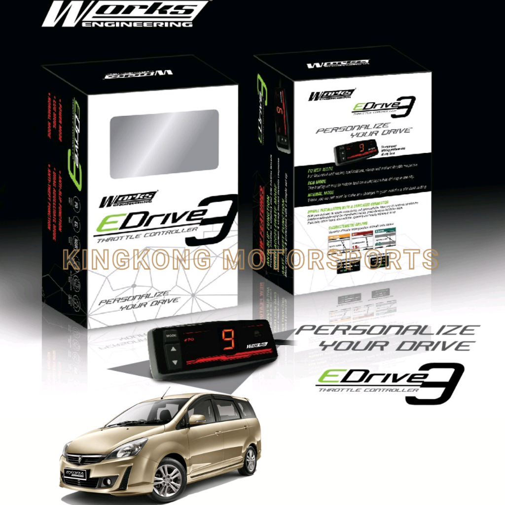 WORKS E-DRIVE 3 THROTTLE CONTROLLER MAZDA SAGA MYVI INNOVA PROTON X50 ...