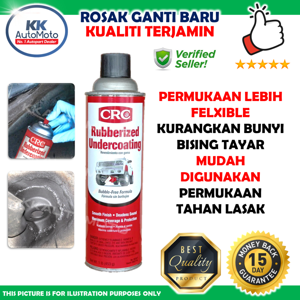 1 Tin Genuine CRC Rubber Under Coating Rubberized Undercoating ...