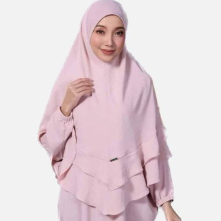 Set Khimar Labuh Dan Jubah Longgar Yang Ironless Dan Sejuk Menjadi ...