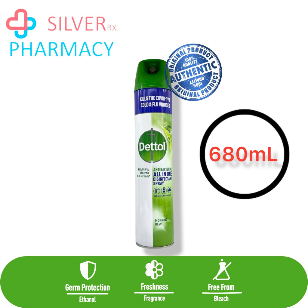 [Exp 02/2025] Dettol All In One Disinfectant Spray 680ml [Morning Dew ...
