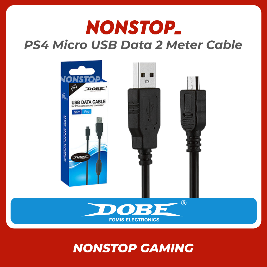 DOBE PS4 Cable DualShock4 Controller Micro USB Data Cable 2 Meter For ...