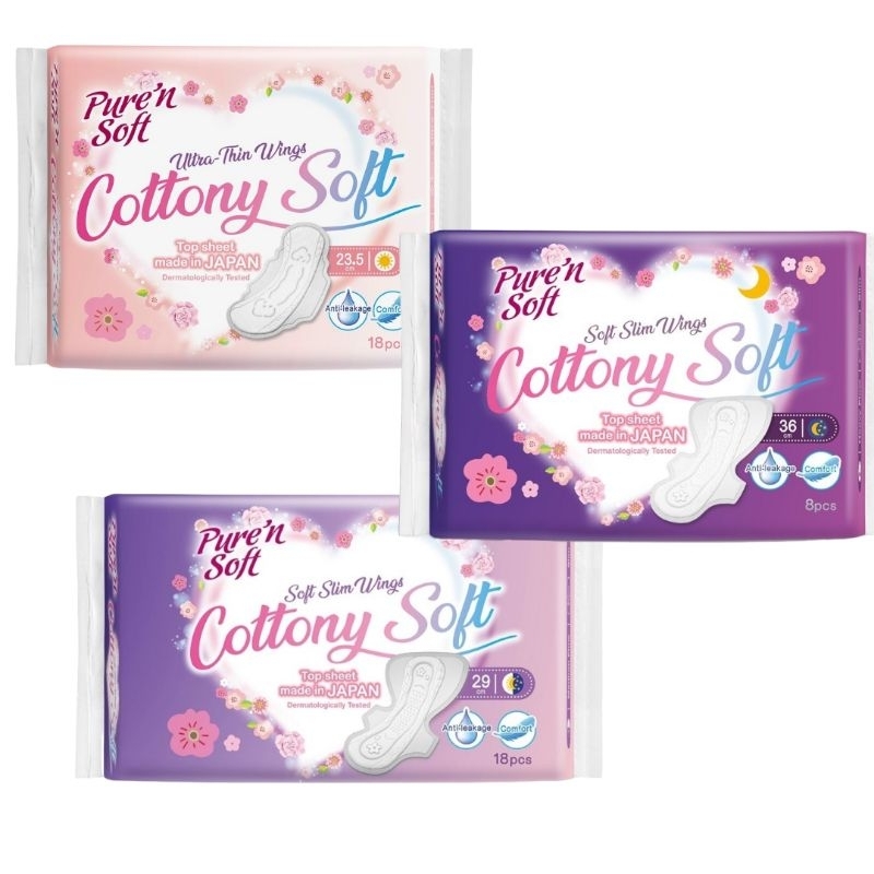 Pure'N Soft Cottony Ultra Thin Wings / Slim Wings (23.5cm/ 29cm/36cm ...