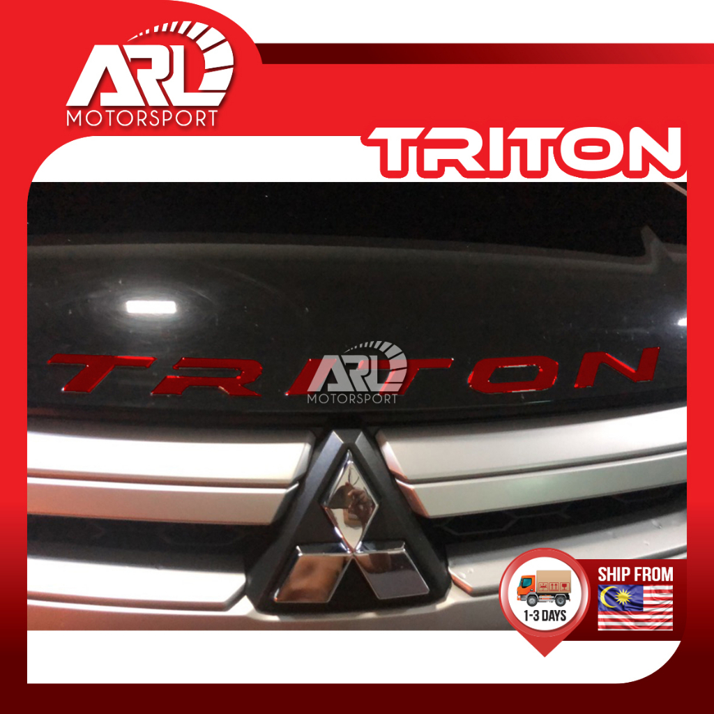Mitsubishi Triton L200 Front Bonnet Emblem Front Hood Bonnet Logo ...