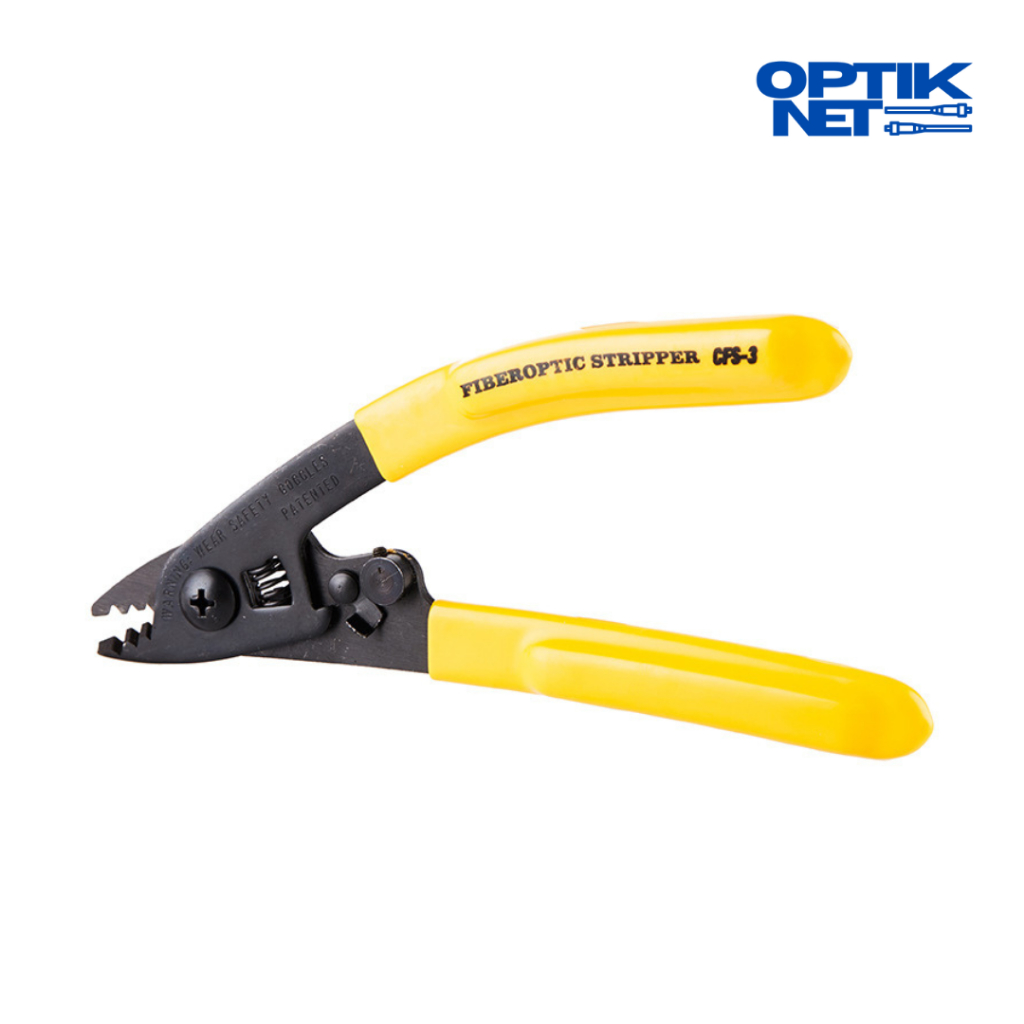 FTTH Fiber Optic Stripper CFS-3 Three Port Optical Fiber Wire Cable Stripper Tool Fiber ...