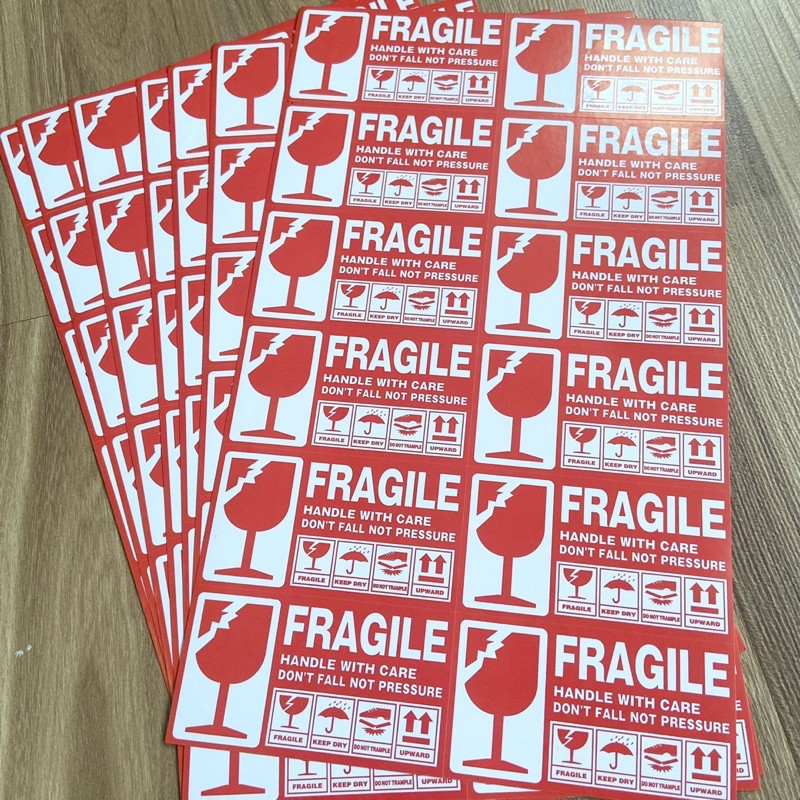FRAGILE Sticker Fragile Label Warning Label Ready Stock | Shopee Malaysia
