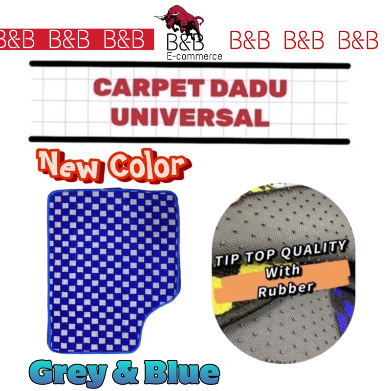 💥2022💥 Checkmate Dadu Karpet / RALLIART / Dice Carpet Car Mat Universal ...