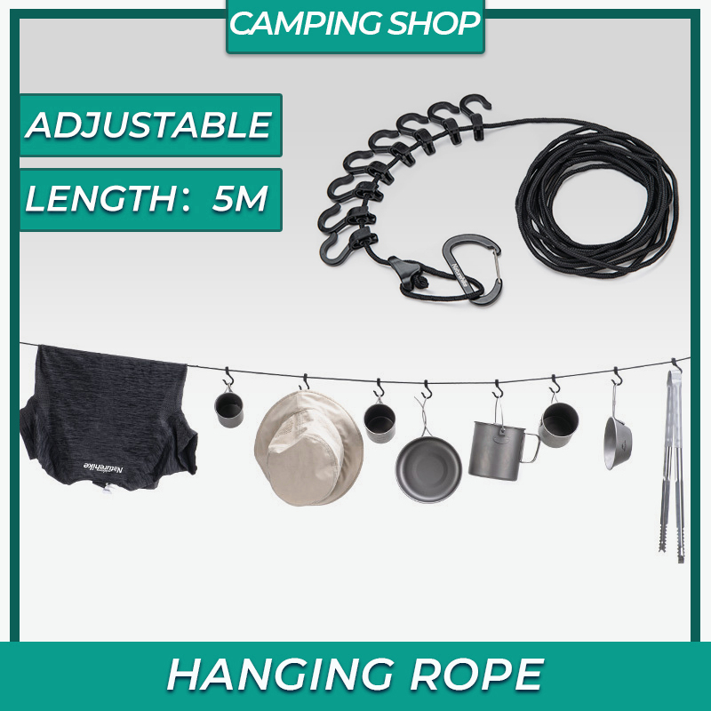 Outdoor 5M Hanging Rope Clothesline Camping For Hanging Light Clothes ...
