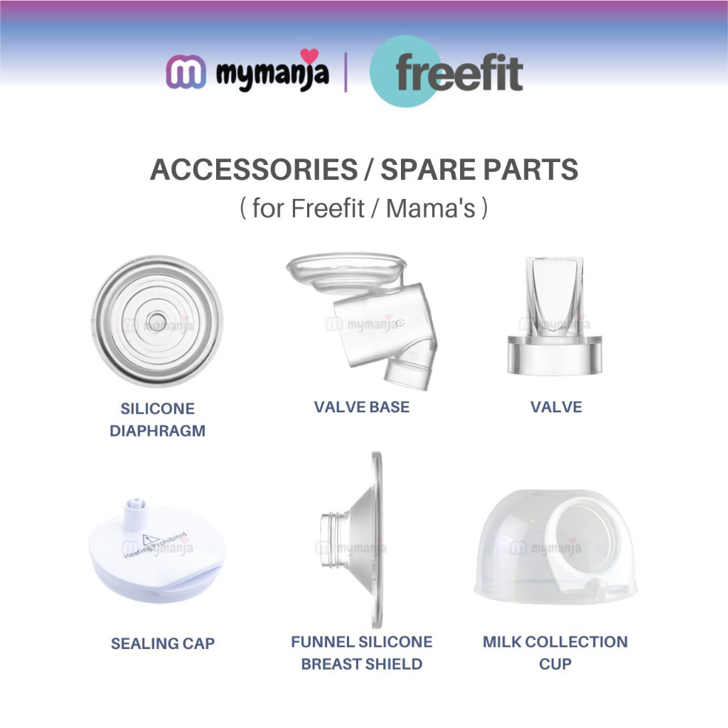 FREEFIT / MAMA'S S5 Plus Wearable Handsfree Breast Pump Accessories ...