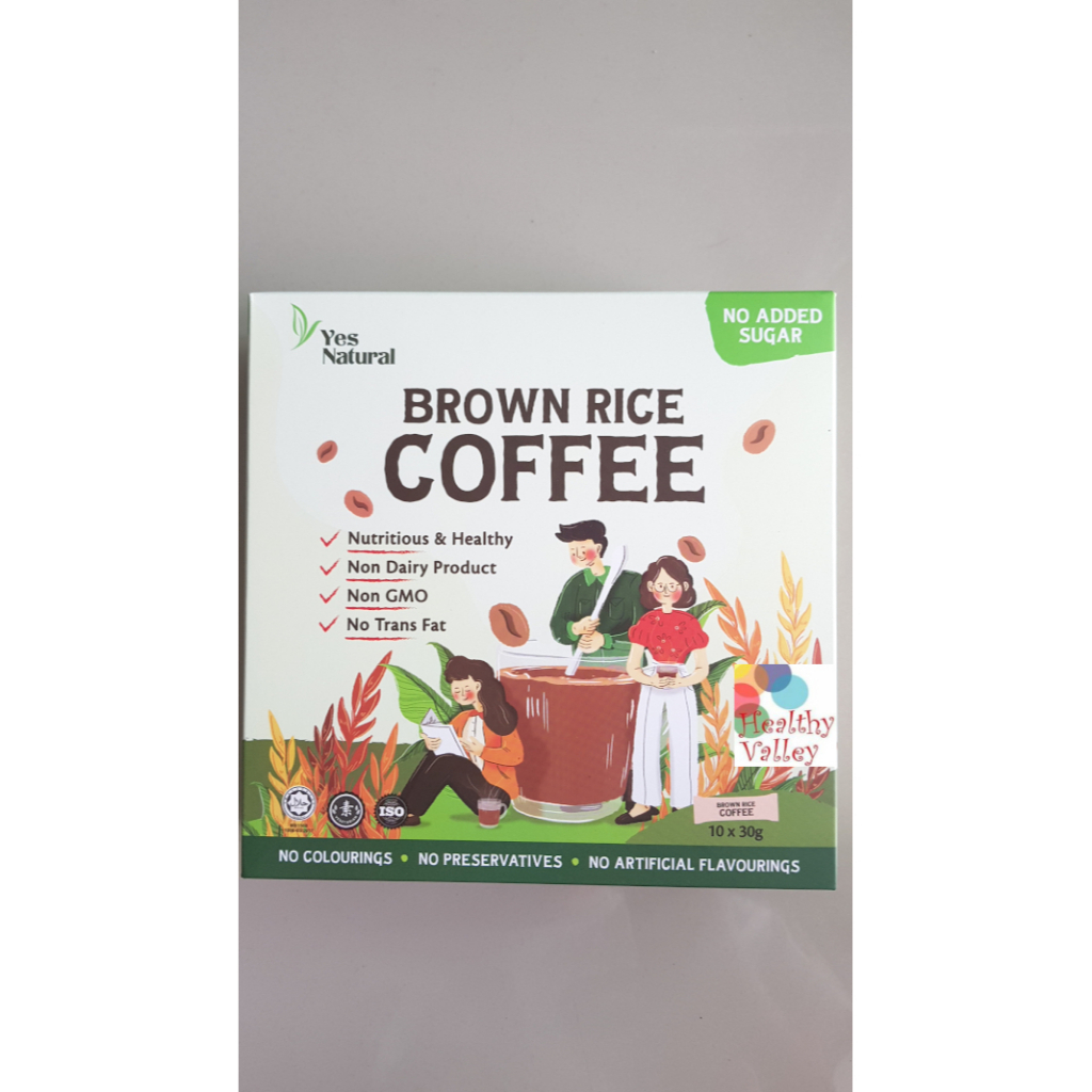 Yes Natural Brown Rice Coffee - Sugar Free (悦意无糖糙米咖啡) 10 x 30g📣(HALAL ...