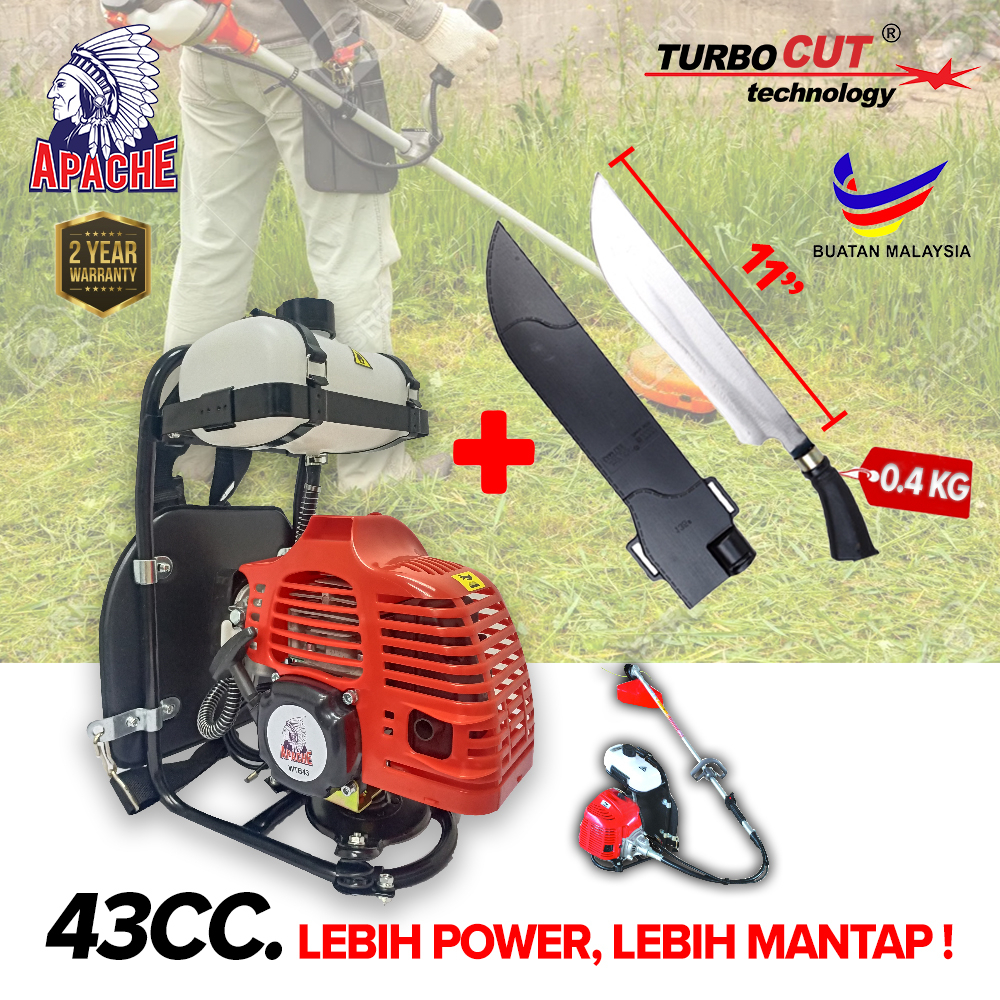 APACHE TurboCUT® TB43 | BG430DT | BG430 Backpack Brush Cutter HEAVY ...