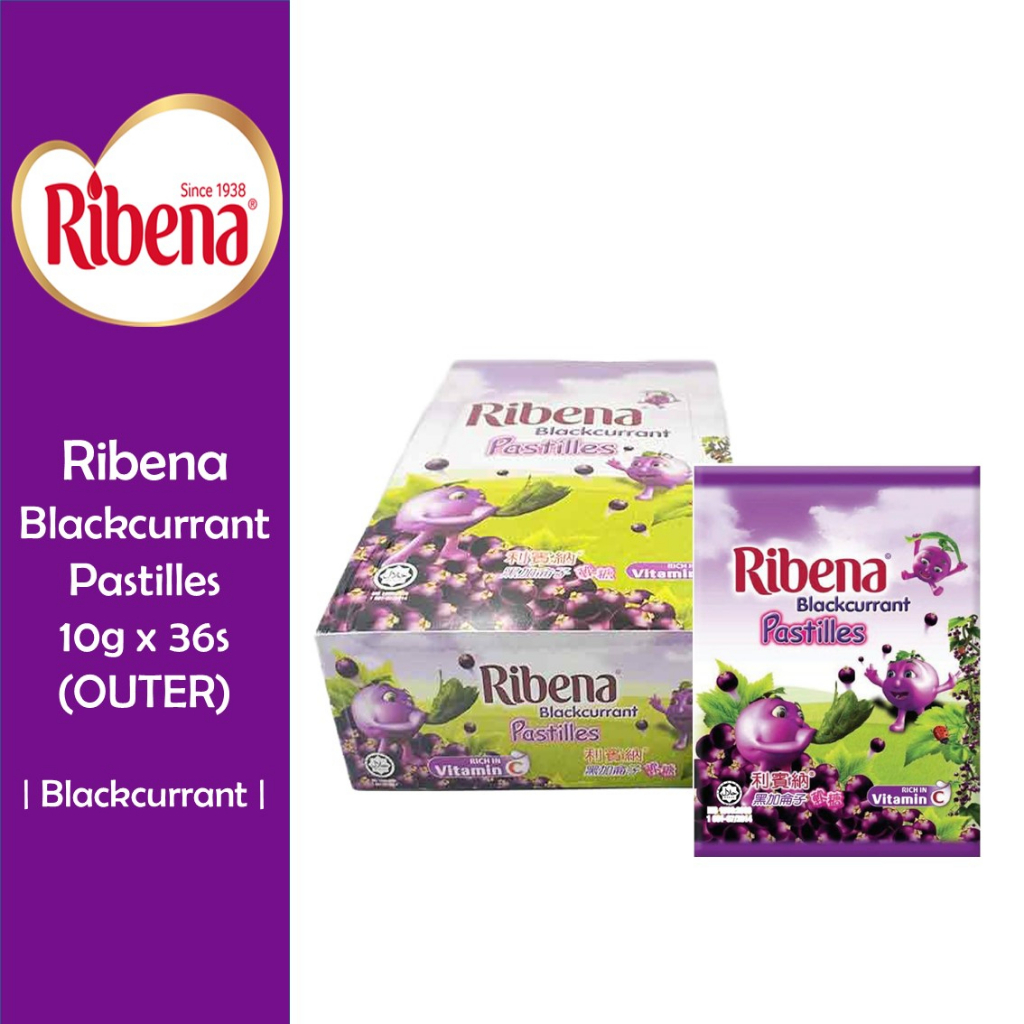 Ribena Pastilles Blackcurrant 10g Original (1 Outer X 36Pcs) | Shopee ...