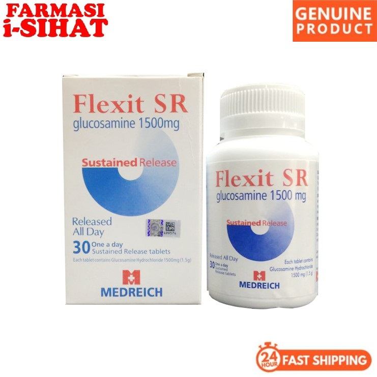 👍👍FLEXIT SR Glucosamine 1500mg Sustained Release Tablet 30's (Released ...