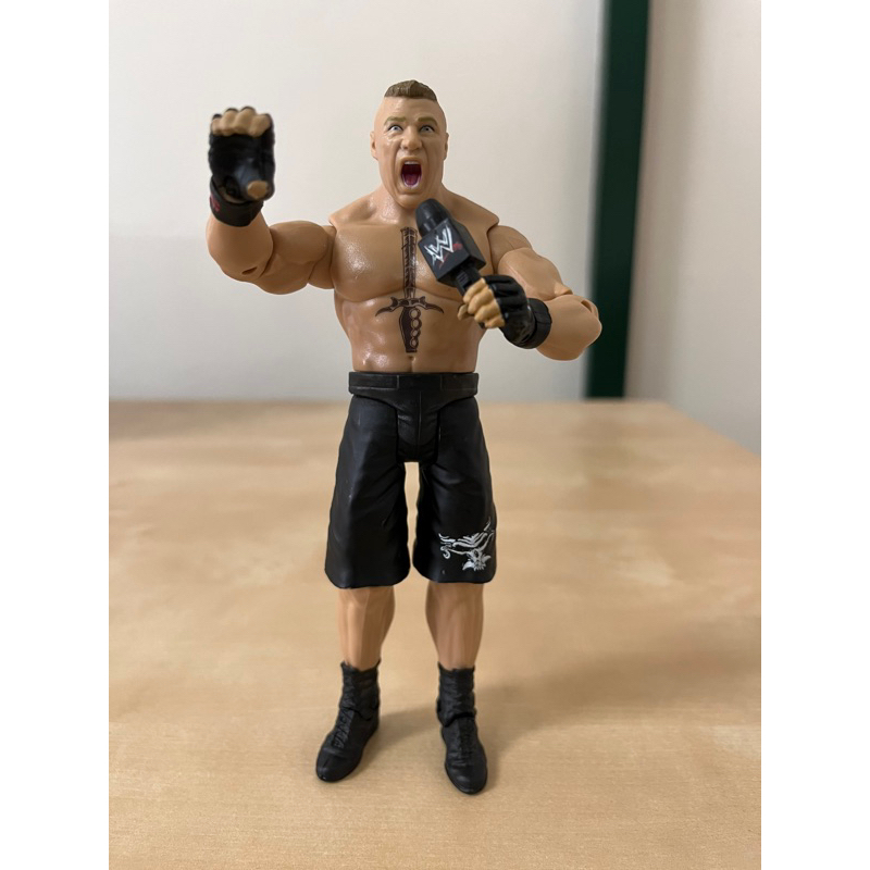Mattel WWE 7 Inch Brock Lesnar action figure with mic | Shopee Malaysia