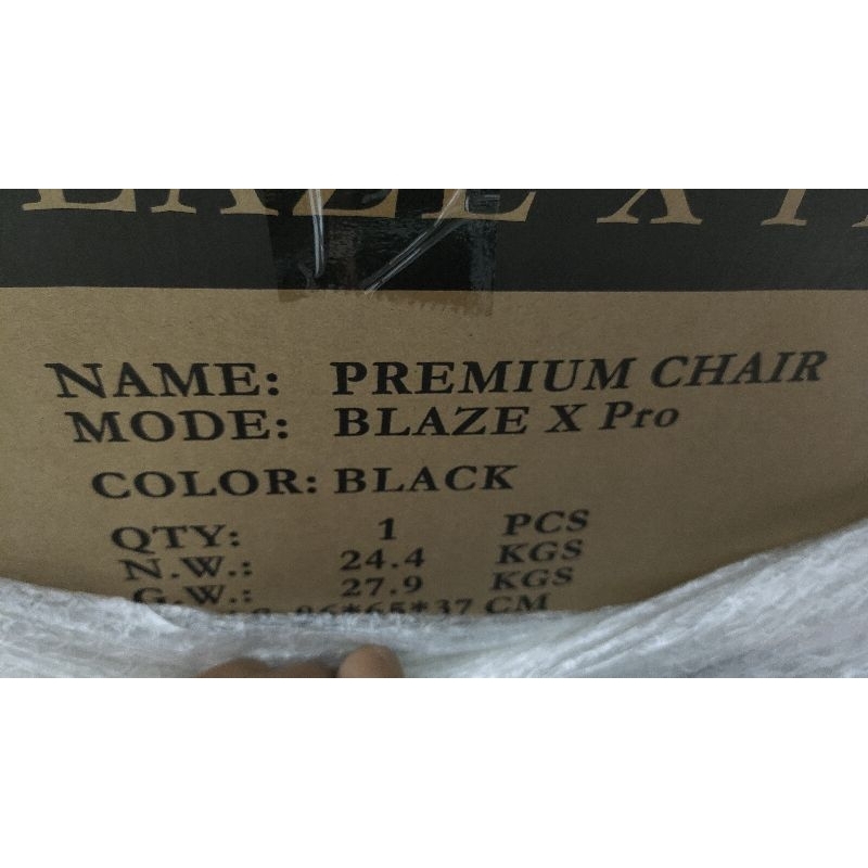 TOMAZ GAMING CHAIR BLAZE X PRO(BLACK) | Shopee Malaysia