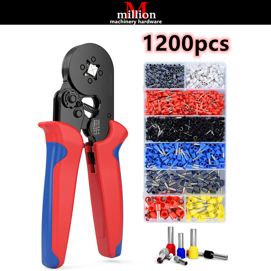 Tubular Terminal Ferrule Crimping Pliers HSC8 6-4A 0.25-10mm² Cold ...