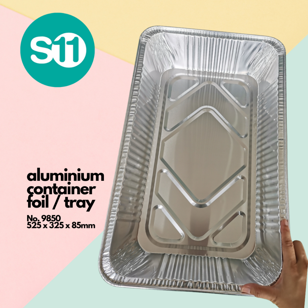 9850 Aluminium Foil Tray 5 Keping (Pcs) Buffet Catering Aluminium Food ...