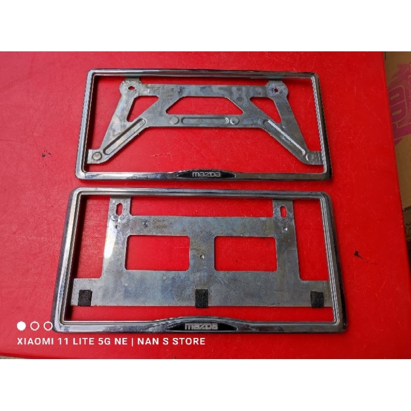 JDM plate holder chrome Mazda | Shopee Malaysia