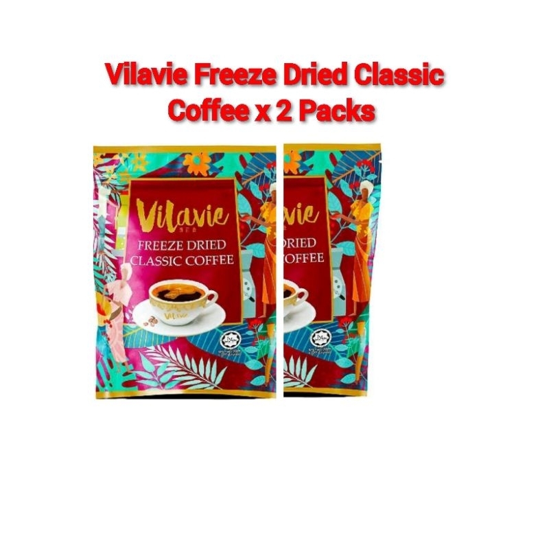 [Twin Packs] Vilavie Freeze Dried Classic Coffee 15sachets x 35grams ...