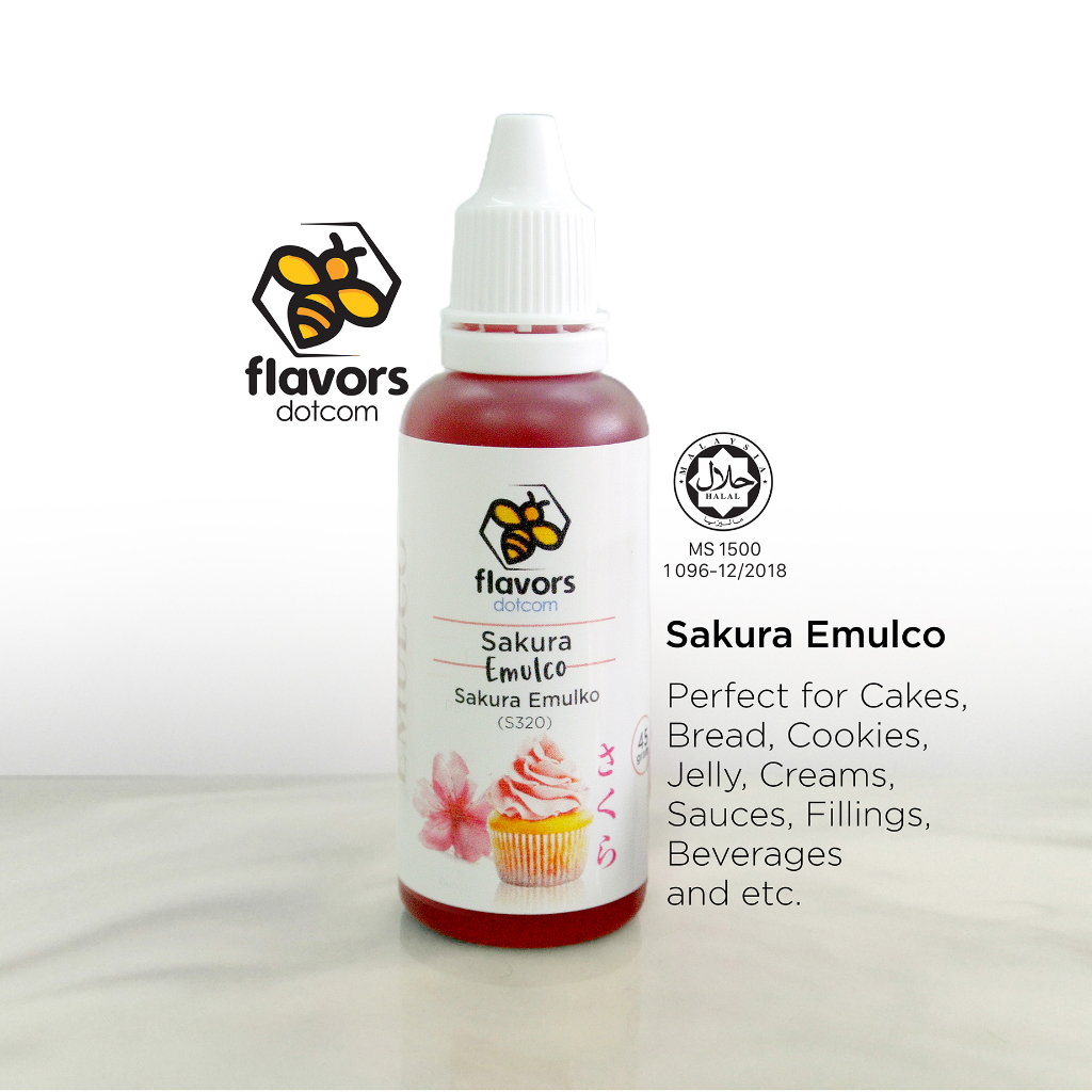 [HALAL] Flavors Dotcom Food Flavouring - Sakura Emulco 45g~500g ...