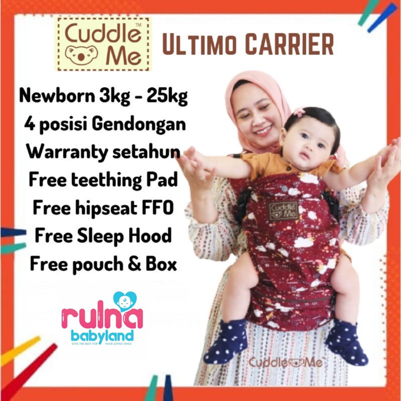 CUDDLE ME ULTIMO BABY CARRIER 0-4YEARS & NANA OPTIMA WITH 3 FREE GIFT ...