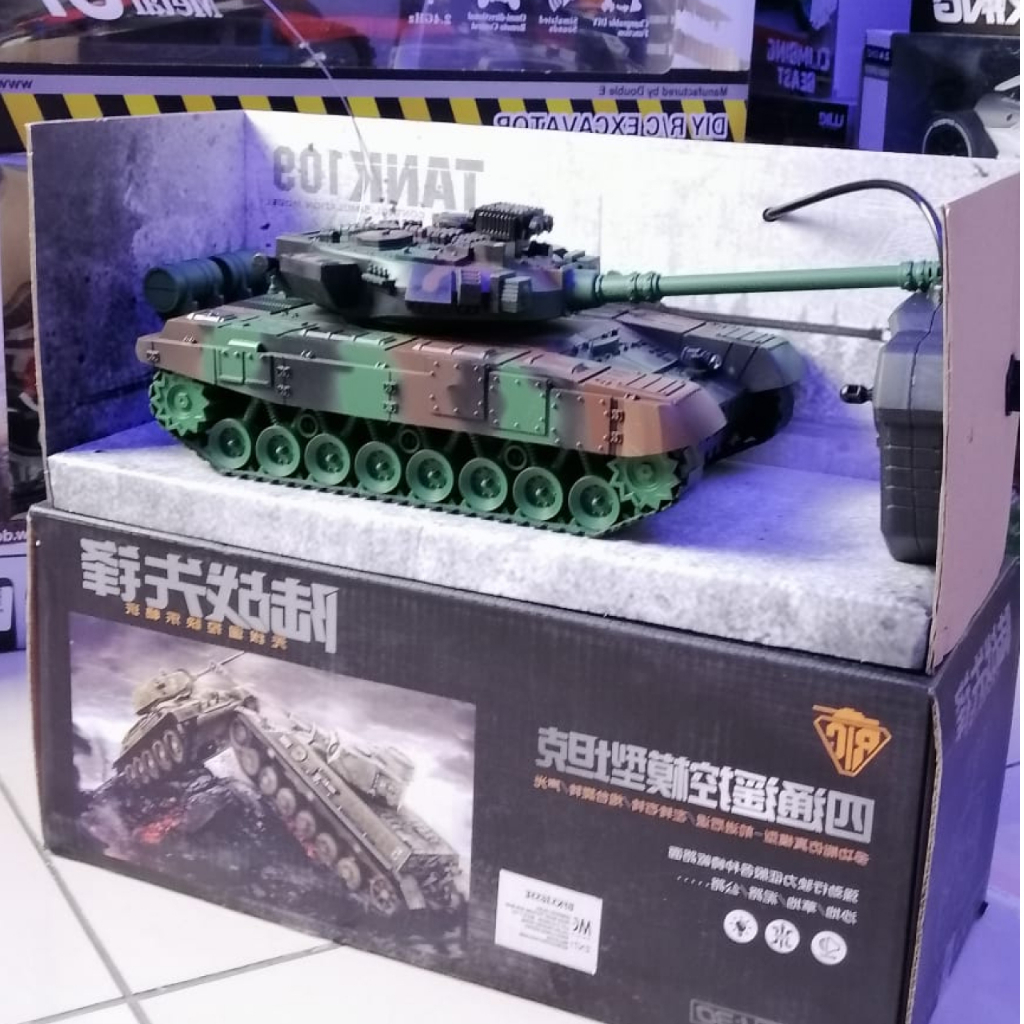 #READYSTOCK Army Tank Kereta Kebal RC Tanker Military Tank Big Size ...
