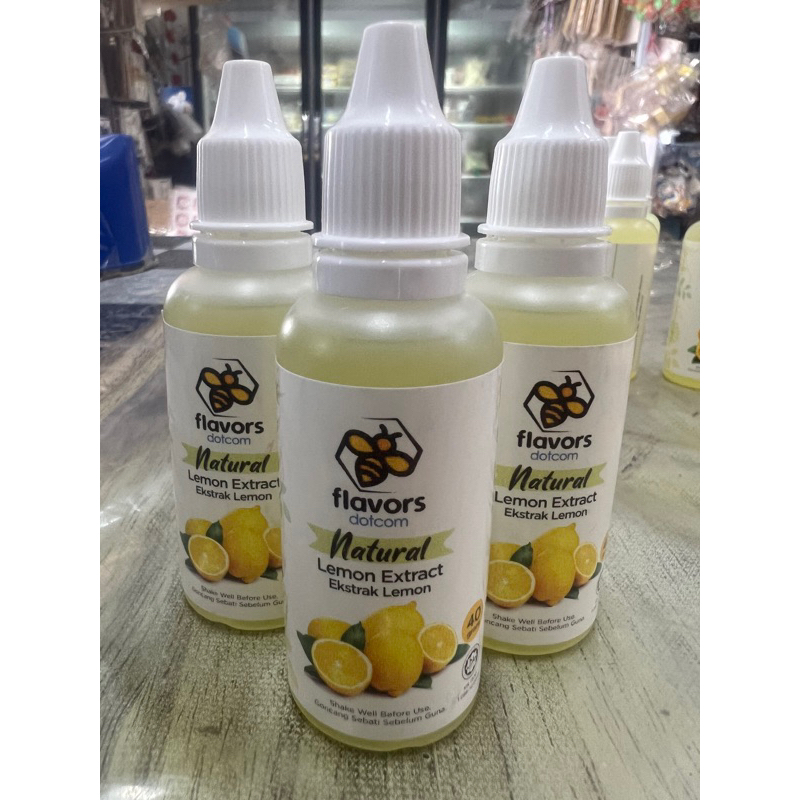 Lemon Extract 柠檬香精（浓缩）40g | Shopee Malaysia