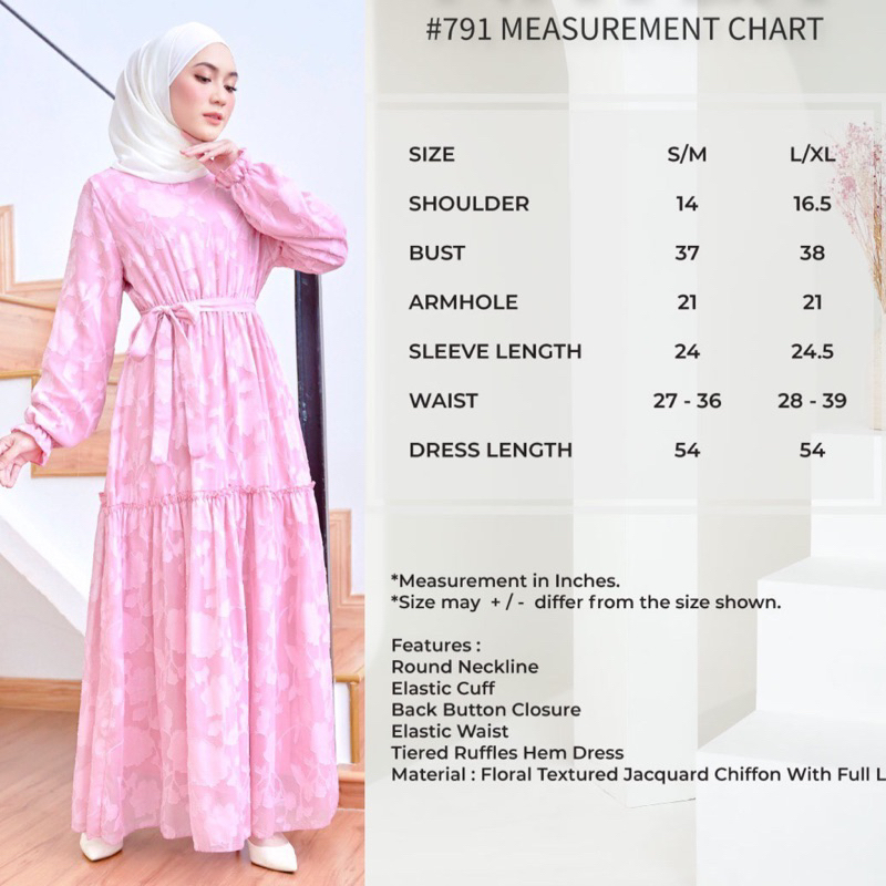 (S-XL) PINK / PEACH / DUSTY PINK TEMA BAJU KURUNG DRESS BRIDESMAID ...