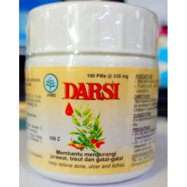 Perapat Darsi Pil Isi 100 Borobudur Untuk Jerawat dan Bisul | Shopee ...