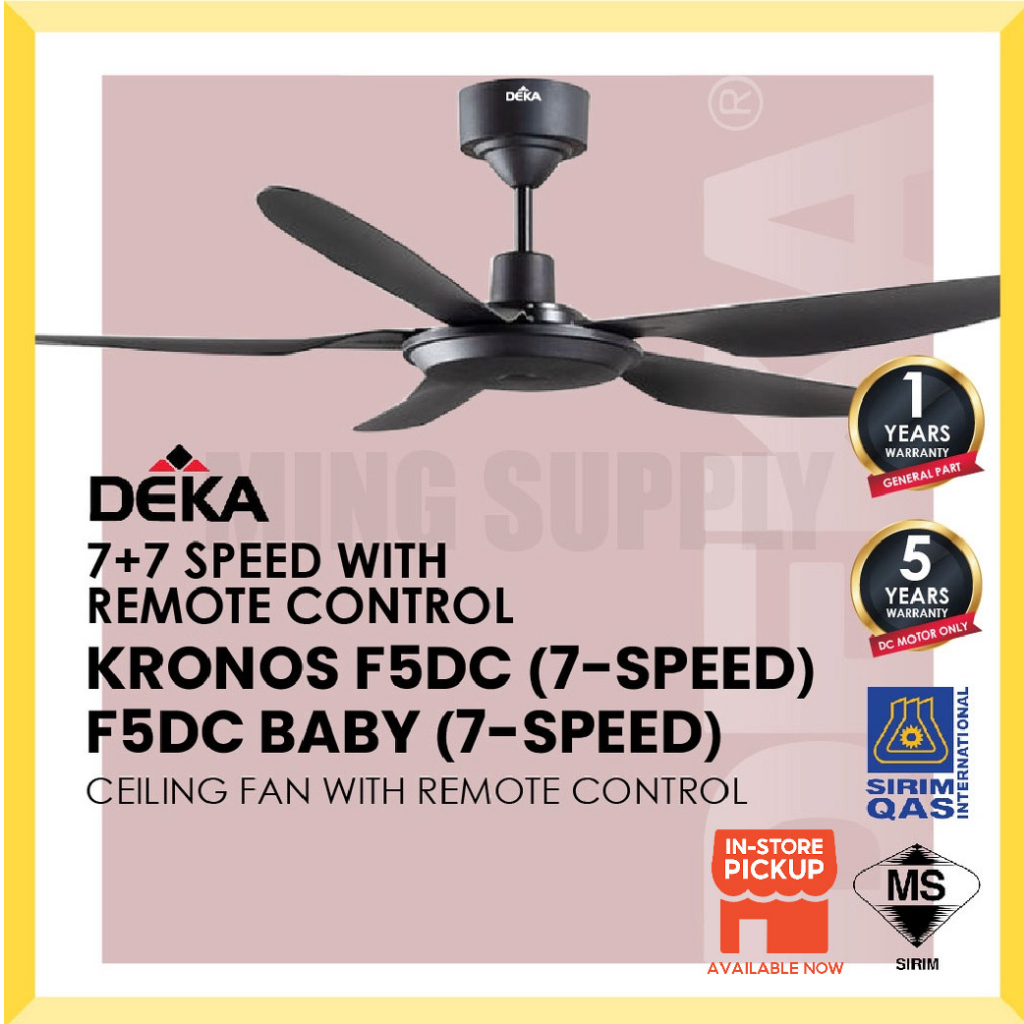 MS_SIRIM DEKA Ceiling Fan Kronos F5DC F5 DC Baby 3C LED Lighting Remote ...