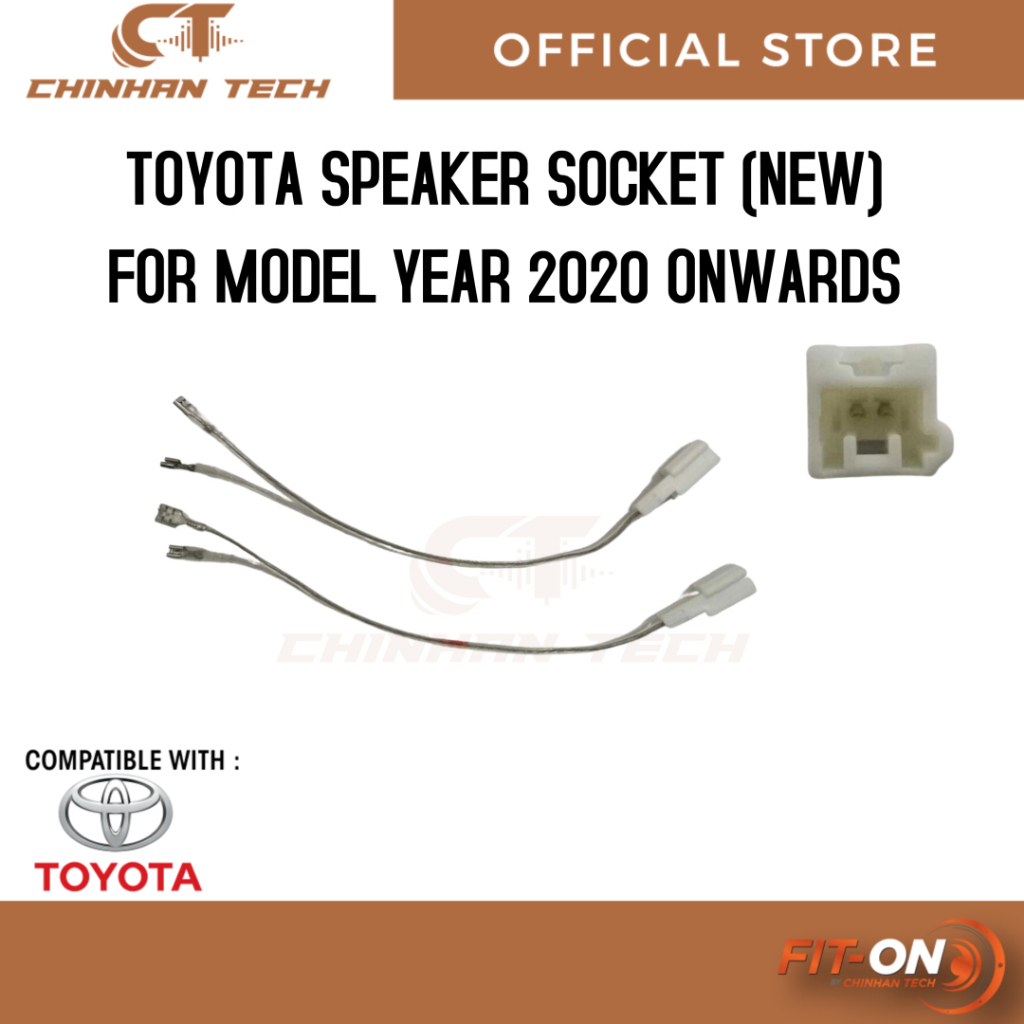 New Toyota Car Speaker Socket Harness Adapter Year 2020 and above model ...