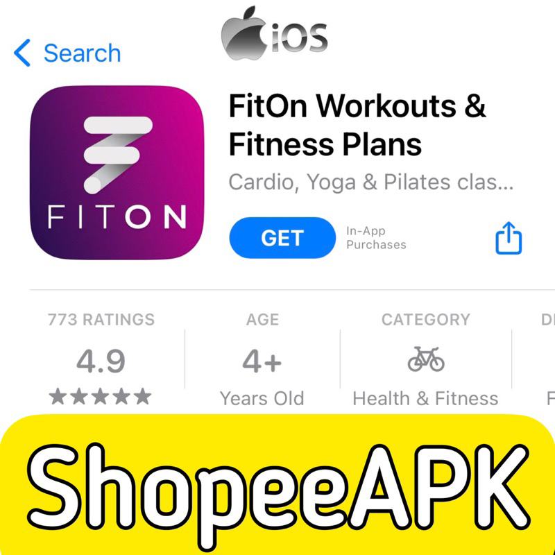 (l0S) FitOn Workouts & Fitness Plans Tweaked (FOC 8 Apps) | Shopee Malaysia