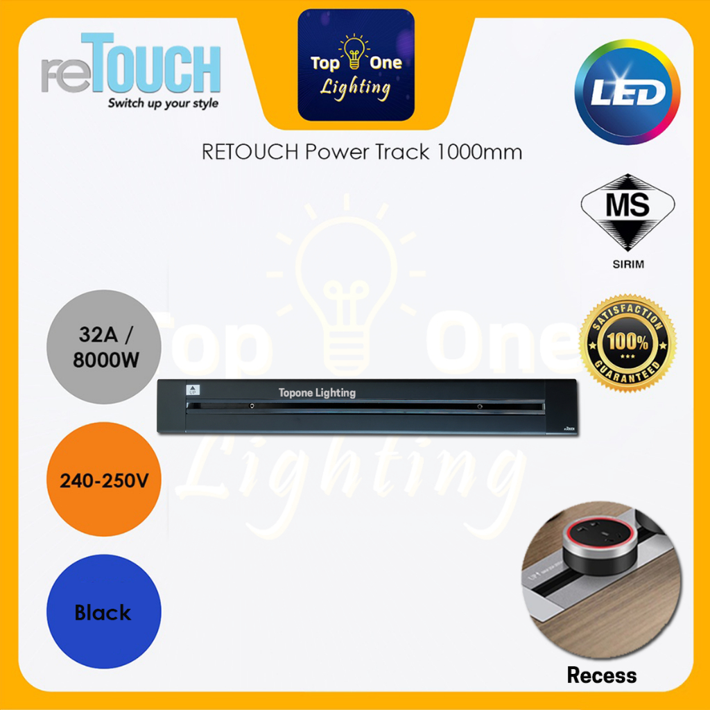 🔥SIRIM🔥 RETOUCH POWER TRACK SOCKET MULTIPLE USB SWITCH With Light ...