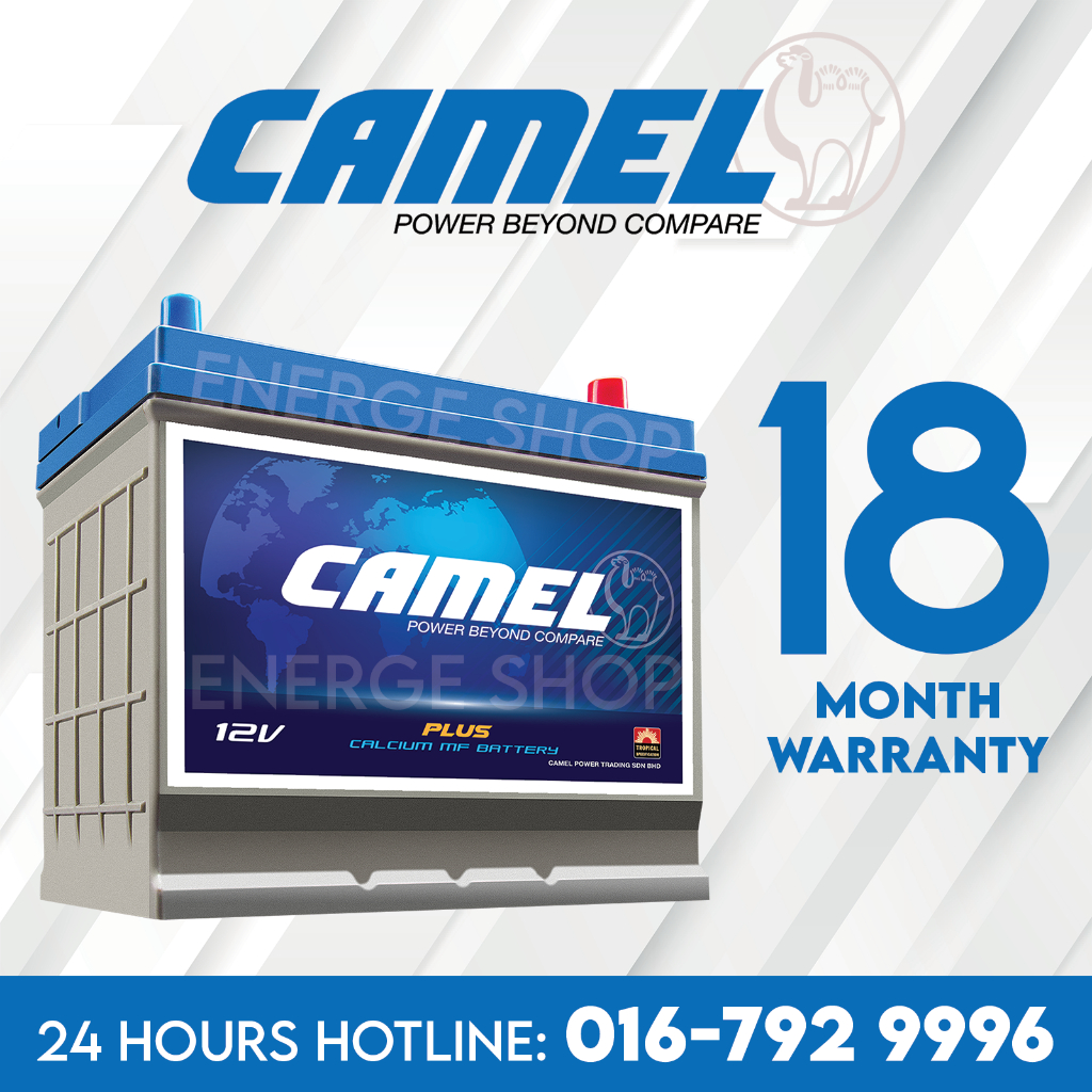 [ Free Installation ] Camel Plus 85D23L | 55D23L | Car Battery Preve Exora Suprima Inspira ...
