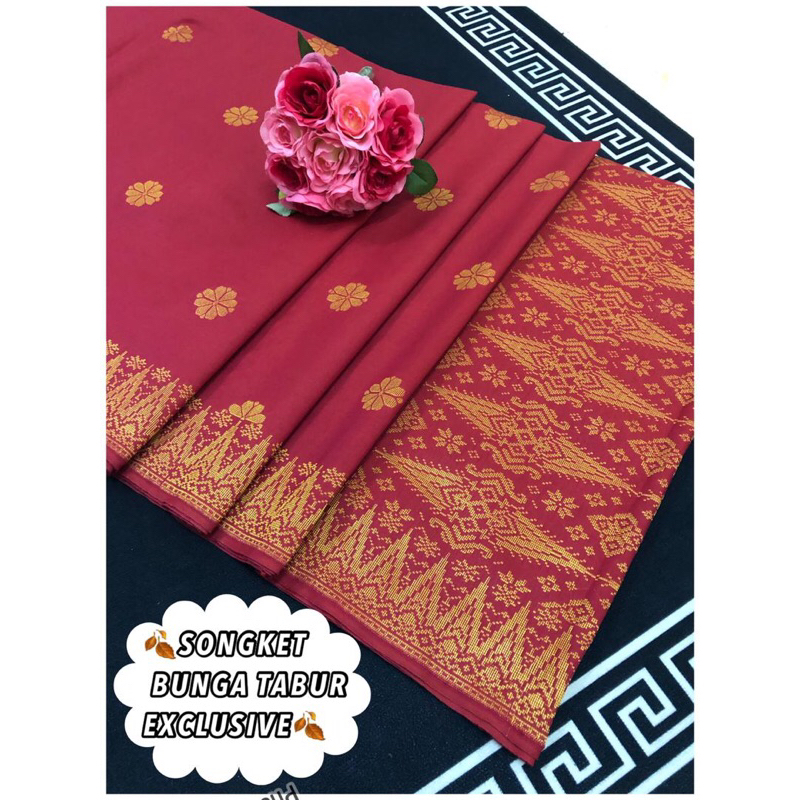 Songket bunga tabur, tenun,kain pasang,READY STOCK 2021 ...