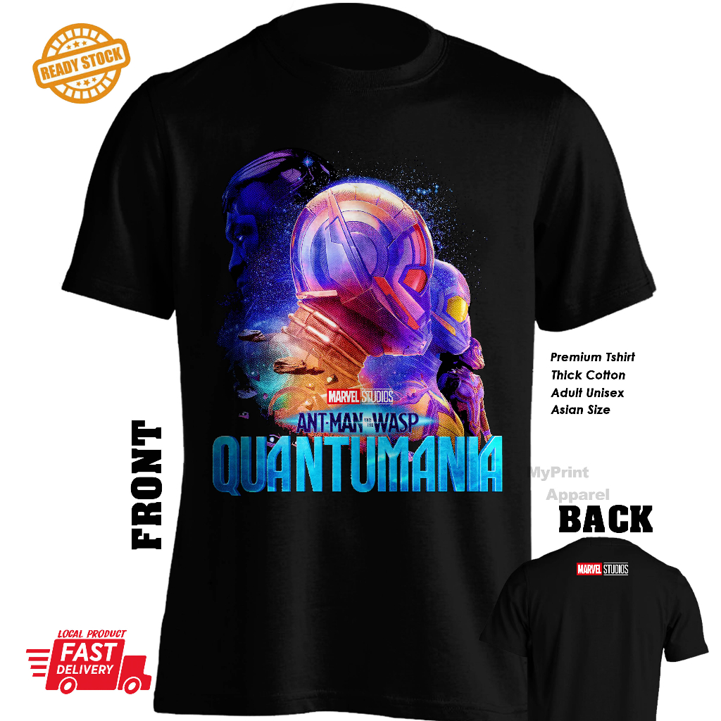 Ant Man AntMan and the Wasp Quantumania marvel Tshirt Cotton | Shopee ...