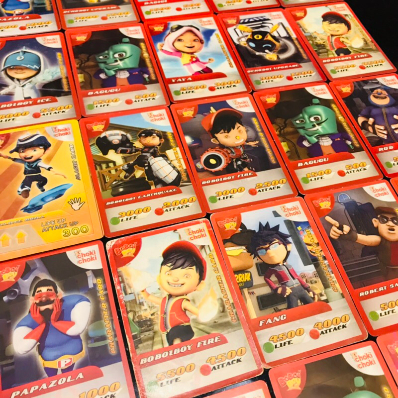 Boboiboy Galaxy Wars AR Cards Choki Choki Set | Shopee Malaysia