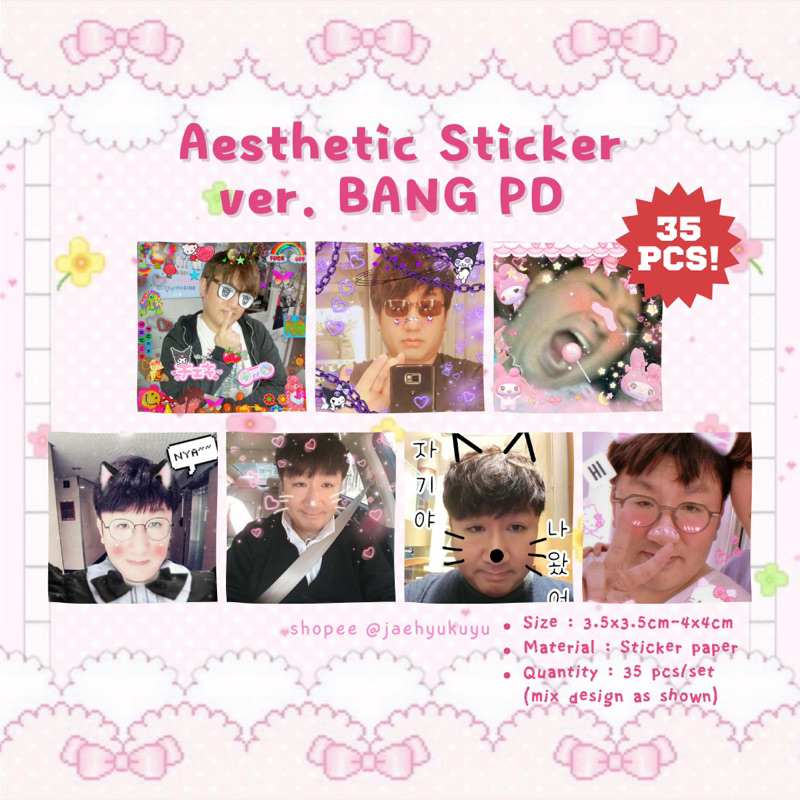 (P6) Happy Mail Sticker CEO SM YG JYP HYBE Aesthetic Cute Memes ...