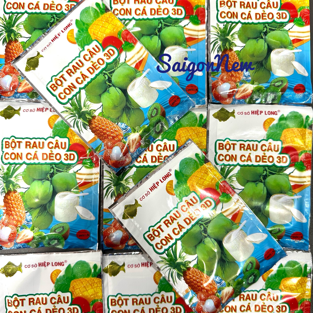Bot Rau Cau Con Ca Deo Hiep Long - Jelly Powder 12gr | Shopee Malaysia