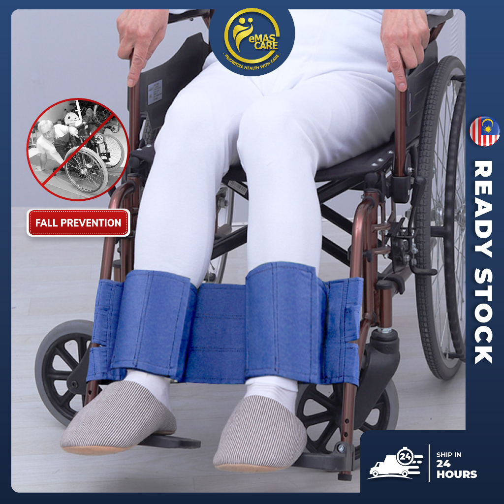 Wheelchair Footrest Non-Slip Adjustable Leg Restraint Strap Seat Belt ...