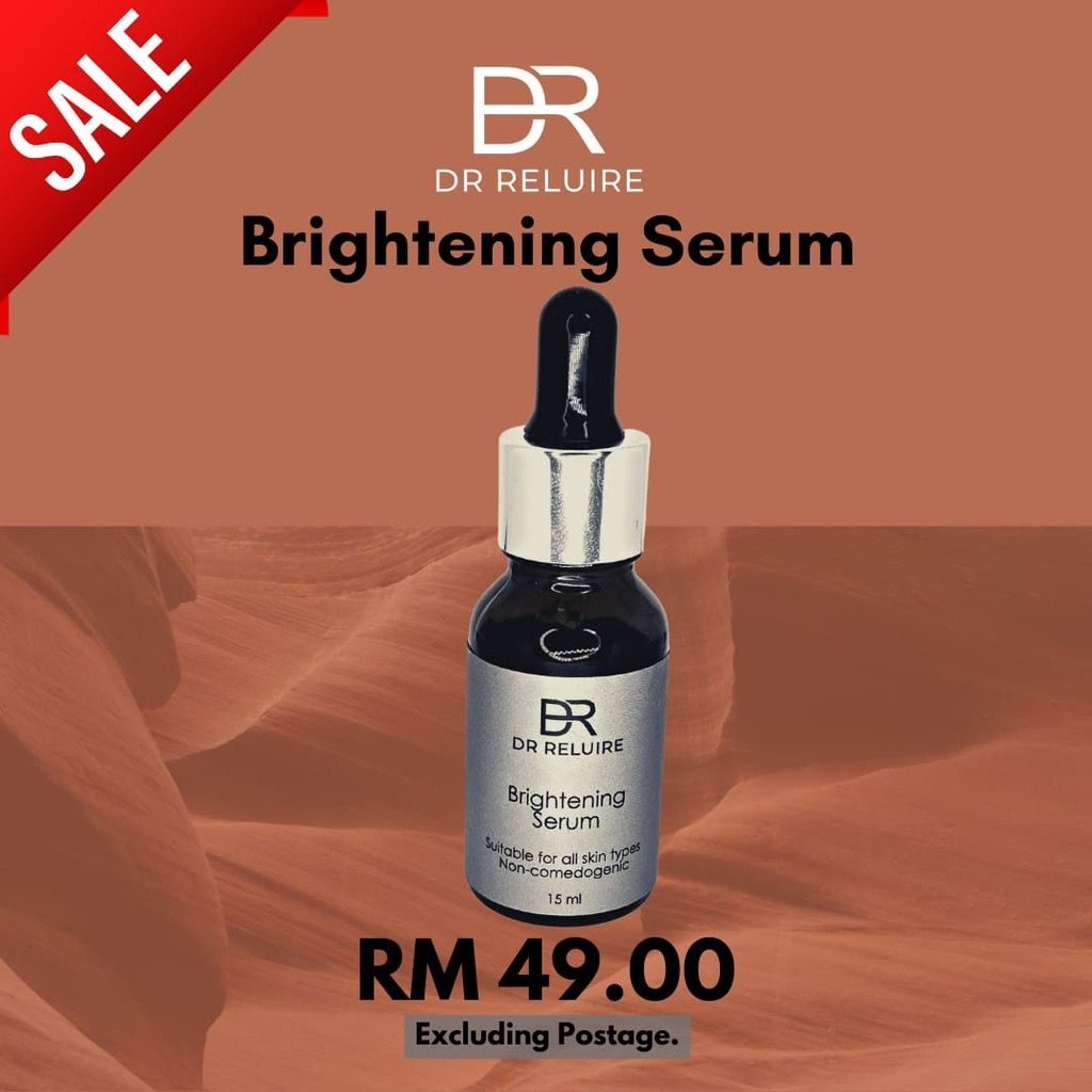 DR RELUIRE BRIGHTENING SERUM (Uneven skin tone Dark spot Hydrating Dry Skin Sensitive Skin ...