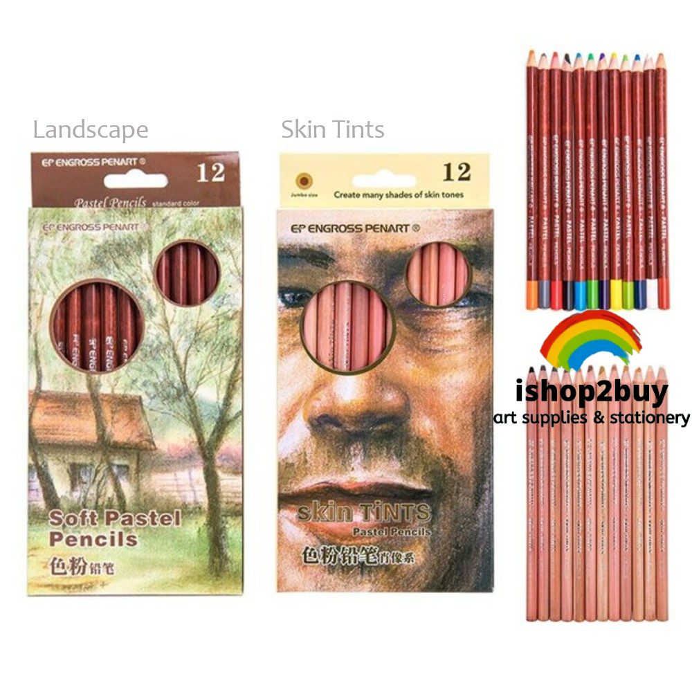 Engross Penart Soft Pastel Pencil Portrait Drawing Skin Tone Colour ...